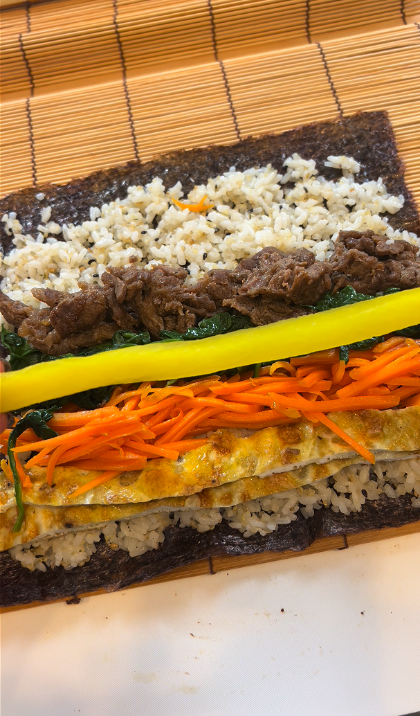 Easy Kimbap Recipe (Korean Seaweed Rice Rolls) - Olivia Yi